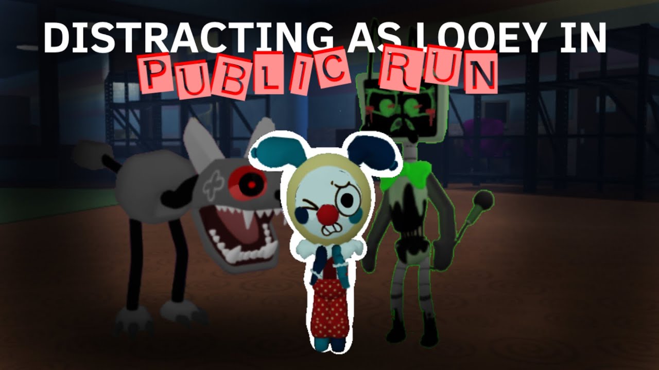 Distracting As Looey in Public run in DANDYS WORLD! - YouTube