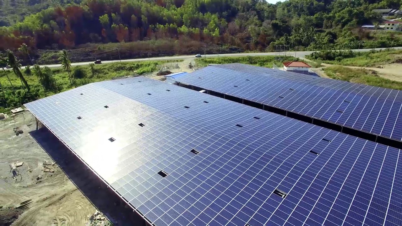 ERS Energy 1MWp Large Scale Solar Flythrough - YouTube