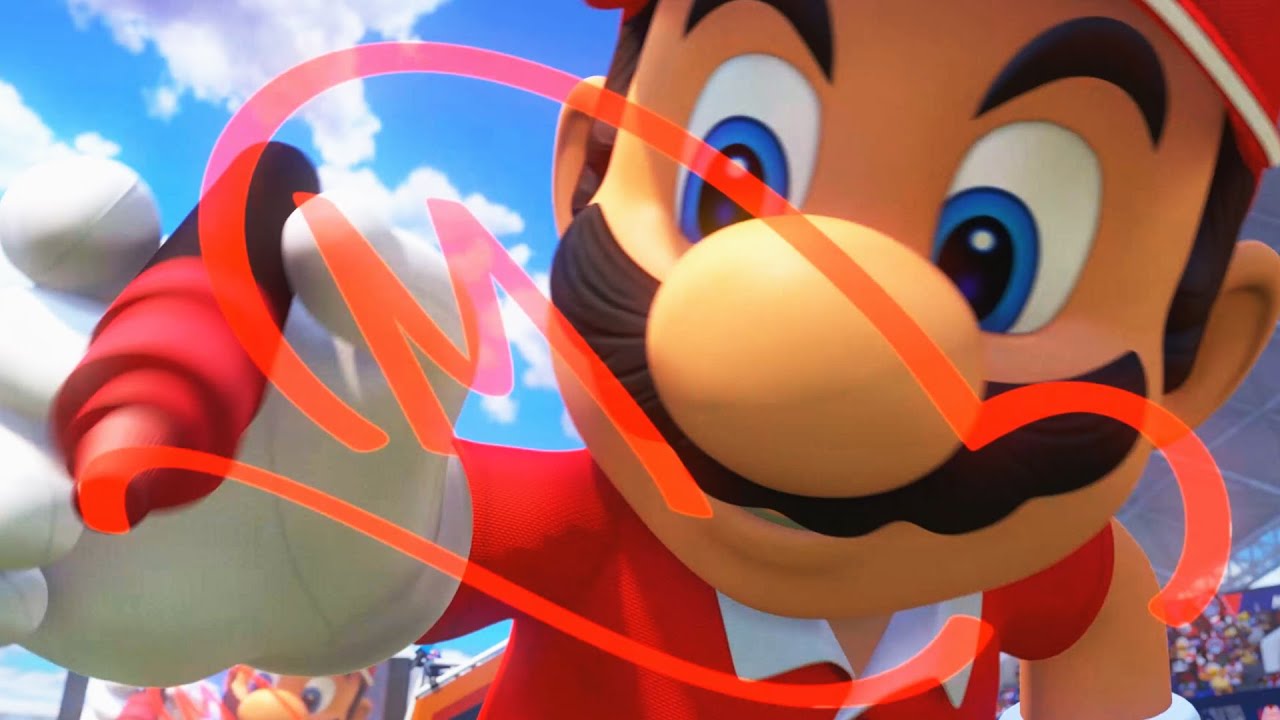 Mario Tennis Aces - New Intro Cutscene Opening (ver.3) Beating Bowcien ...