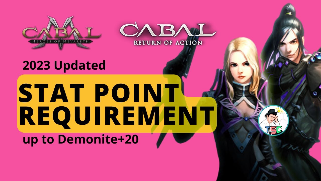Updated Stat Requirements Cabal Mobile English Dub - YouTube