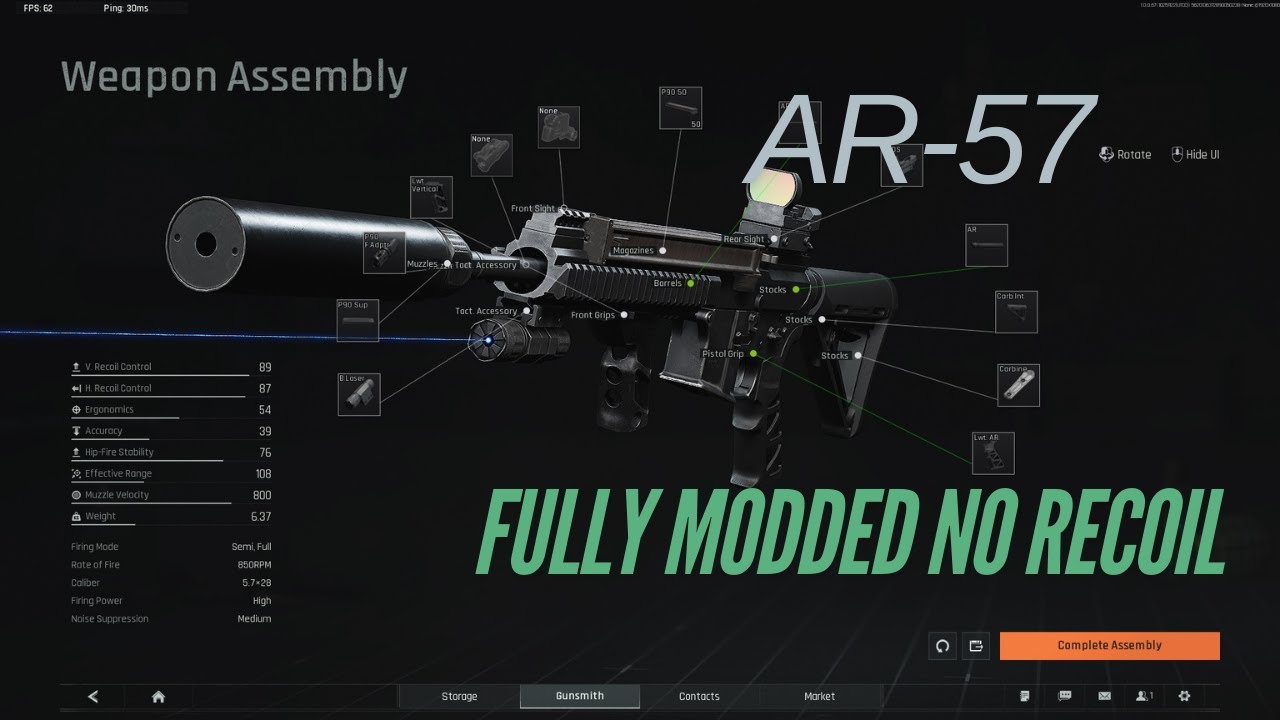 AR-57 fully modded no recoil 💪 | Arena Breakout: Infinite - YouTube