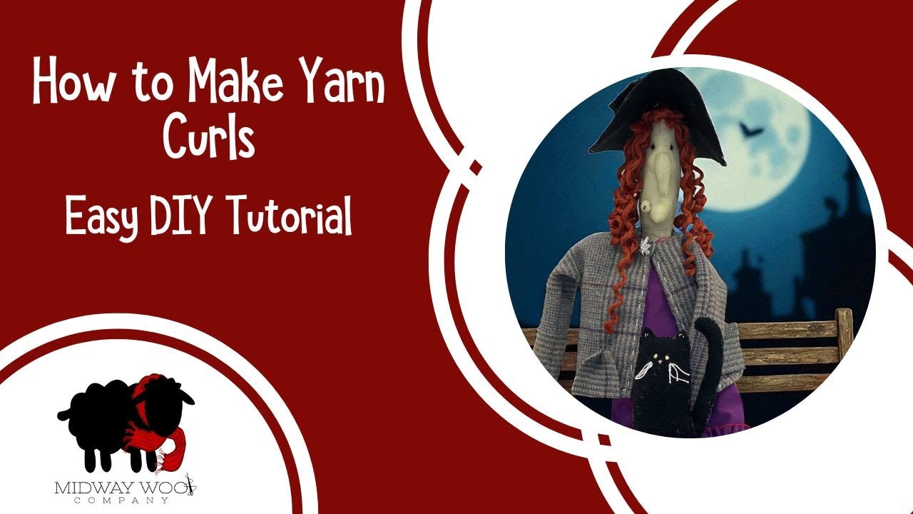 How to Make Yarn Curls – Easy DIY Tutorial - YouTube
