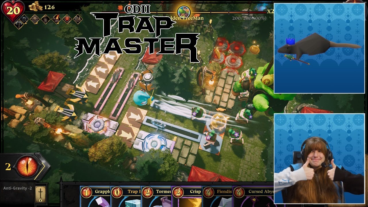 Defend the altar with physics - CD2: Trap Master, Jingle Jam '23! - YouTube