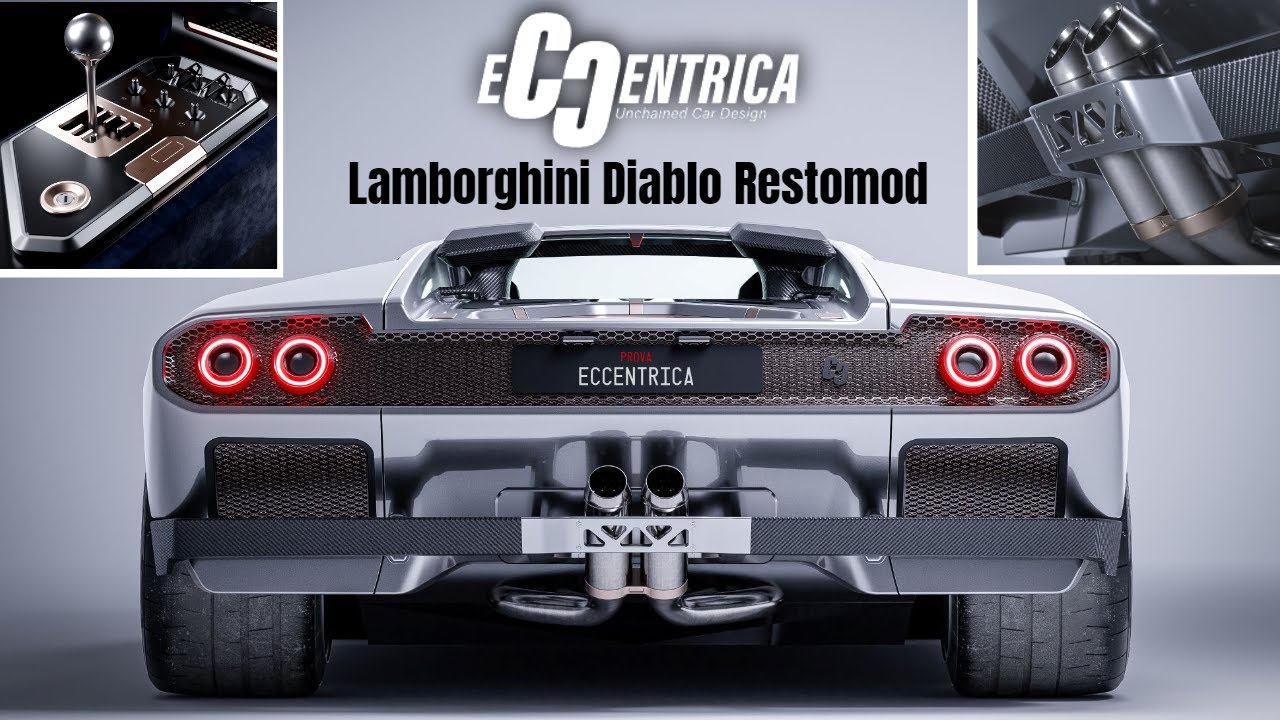 Lamborghini Diablo Restomod By Eccentrica Cars - YouTube