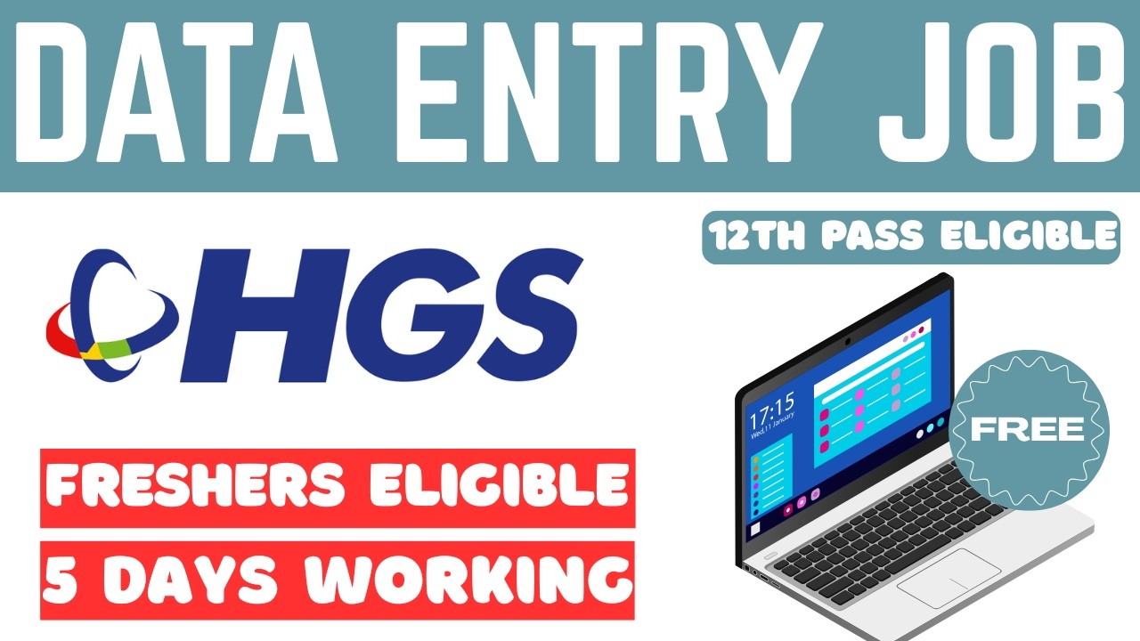 🚨HGS Easy & Simple Data Entry Job ⌨️ | 100% Genuine | Graduation Not ...