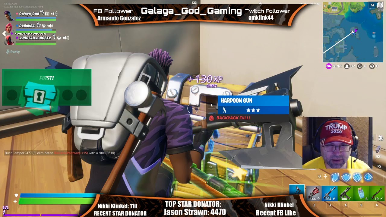 Galaga God Gaming - Fortnite Squads - June 18, 2020 - Jon Klinkel ...