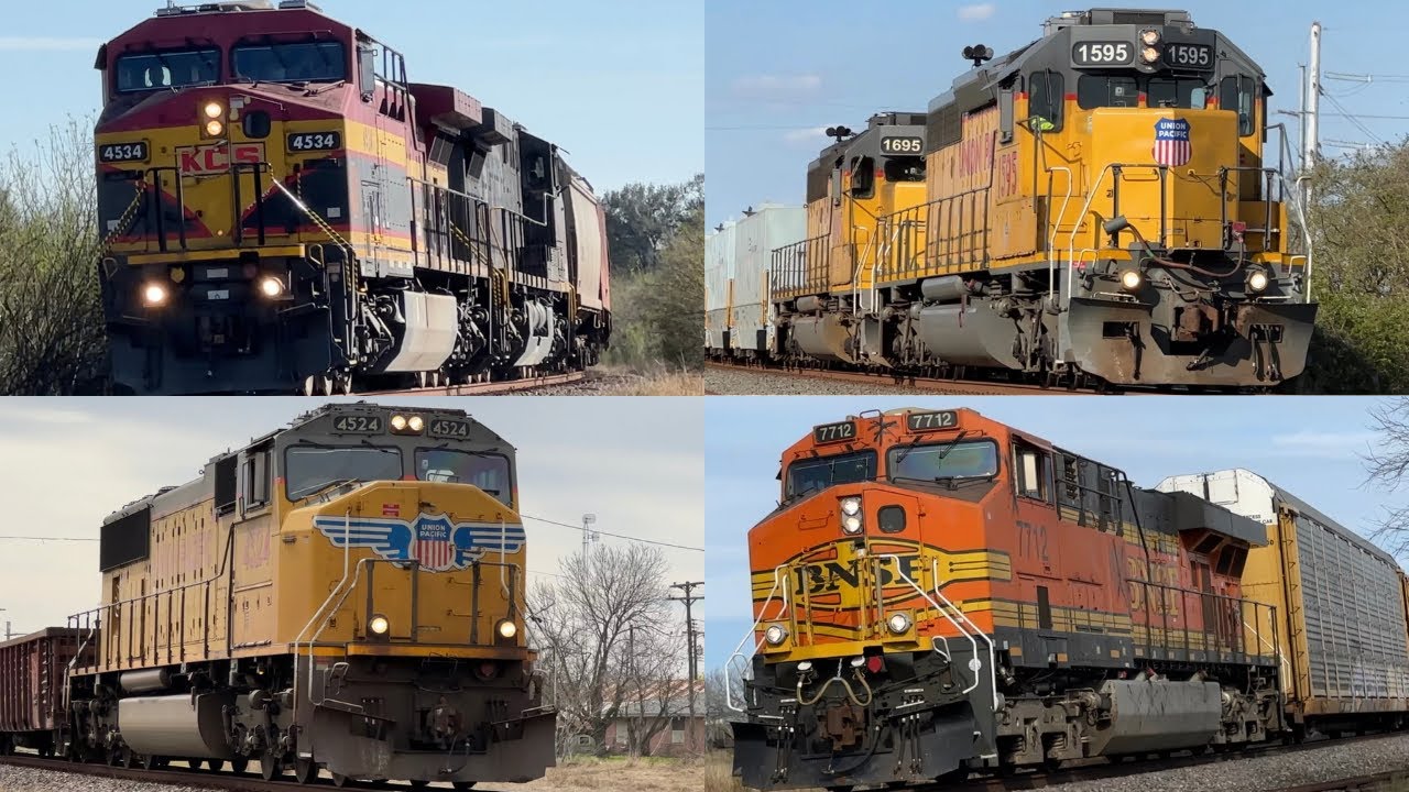 UP SD40 Leader, KCS Grey Ghost, SD70M Leader, ACE Leader & More! - YouTube