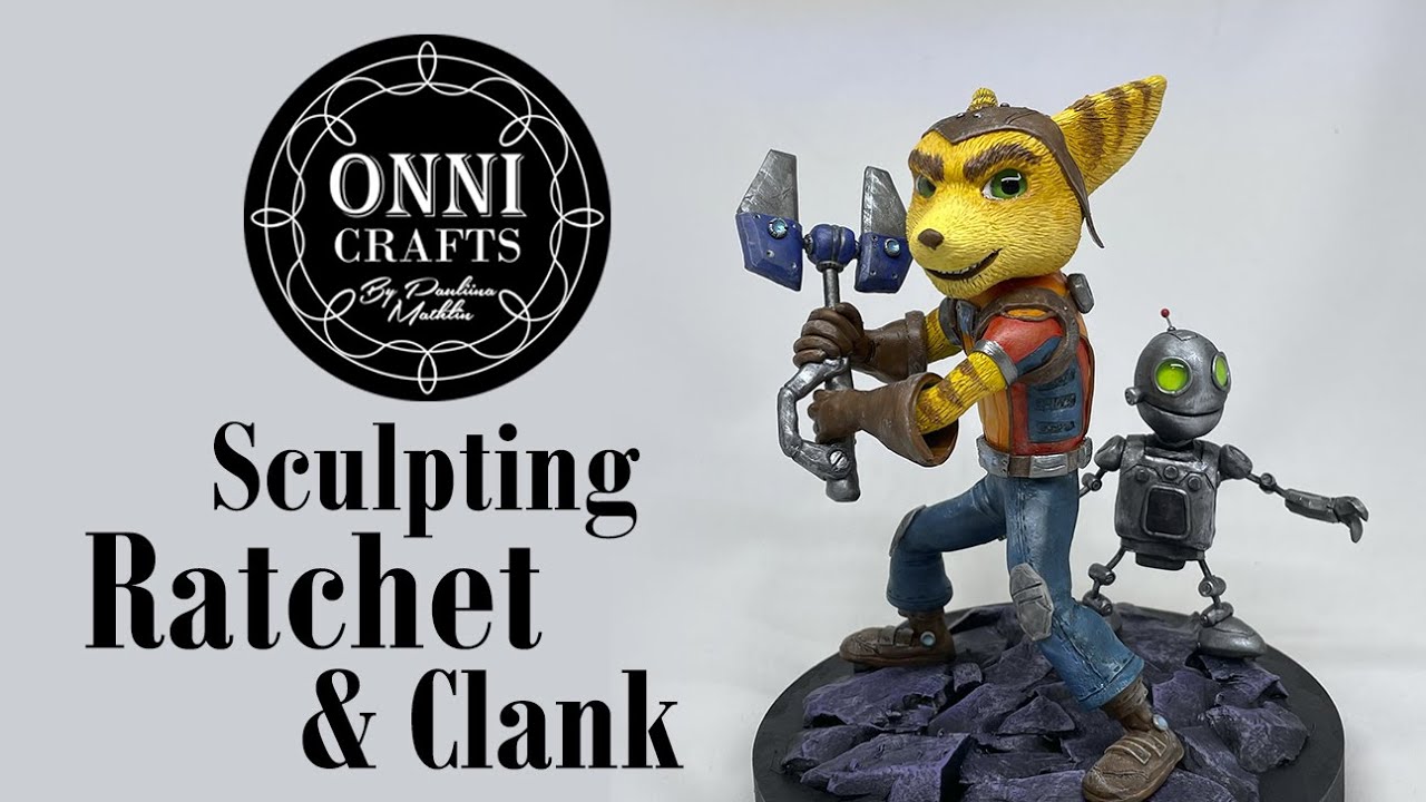 Sculpting Ratchet & Clank // Polymer clay sculpture - YouTube