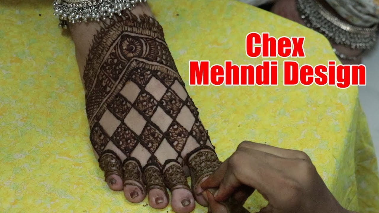 Apply Thick Chex Mehndi Design | Step By Step Simple Mehndi Design ...