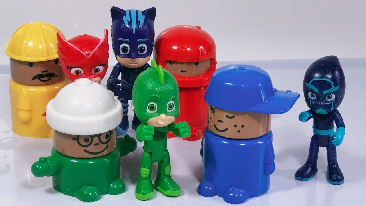 pj masks balls wrong heads - pj masks wrong heads balls - surprise toys ...