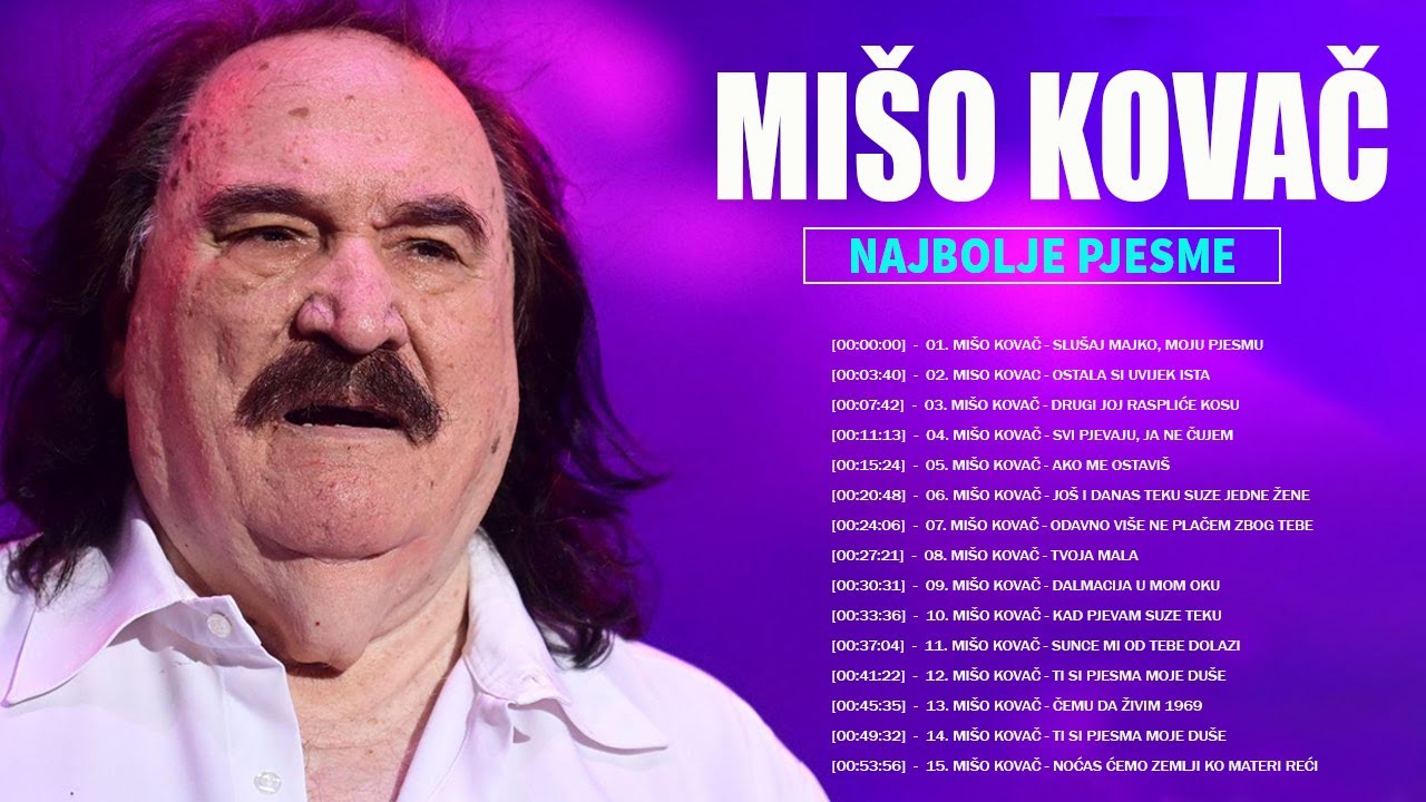 Mišo Kovač Mix Najboljih Pjesama - Mišo Kovač Najljepše pjesme MEGAMIX ...