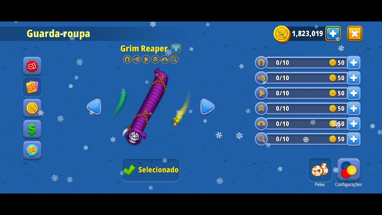 Comprei Á Skin Ceifador "Grim Reaper" - Worms Zone - YouTube