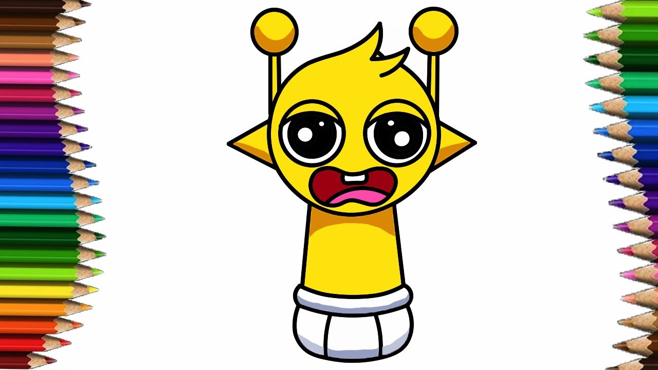 How to draw SIMON BABY | SPRUINKI Incredibox | Step by step - YouTube