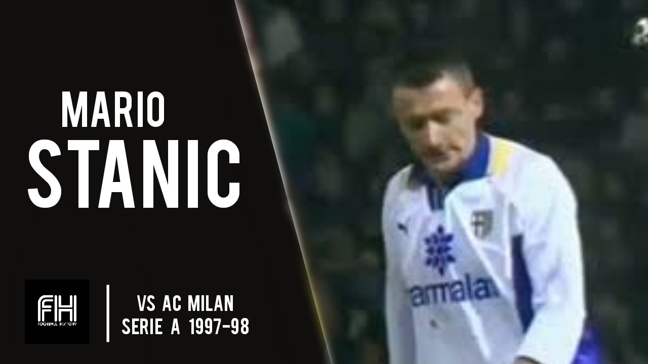 Mario Stanic Goal and Skills Parma 3-1 AC Milan Serie A 1997-98 - YouTube