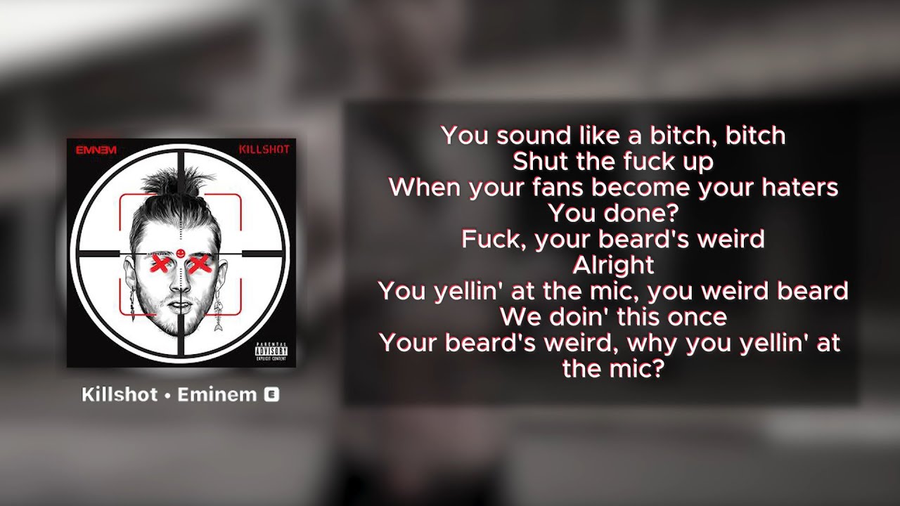 EMINEM - Killshot (MGK Diss) Lyrics - YouTube