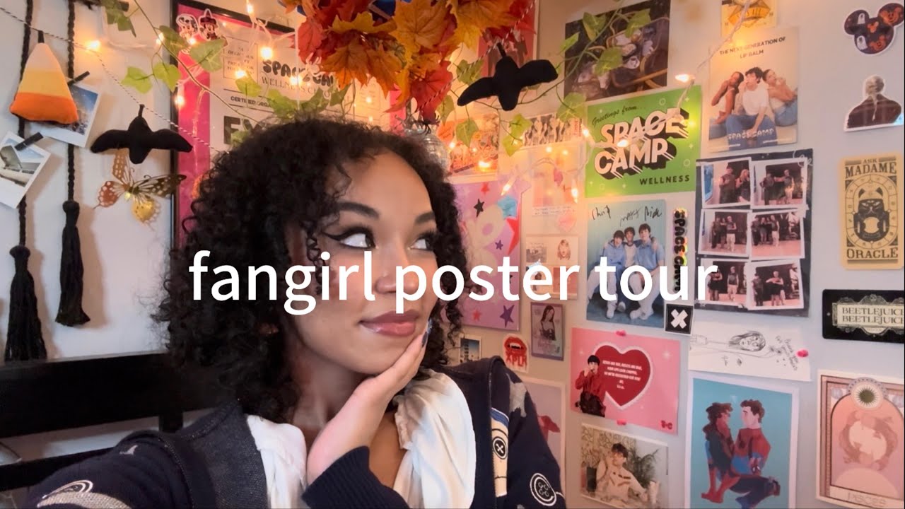 ultimate fangirl poster wall tour - YouTube