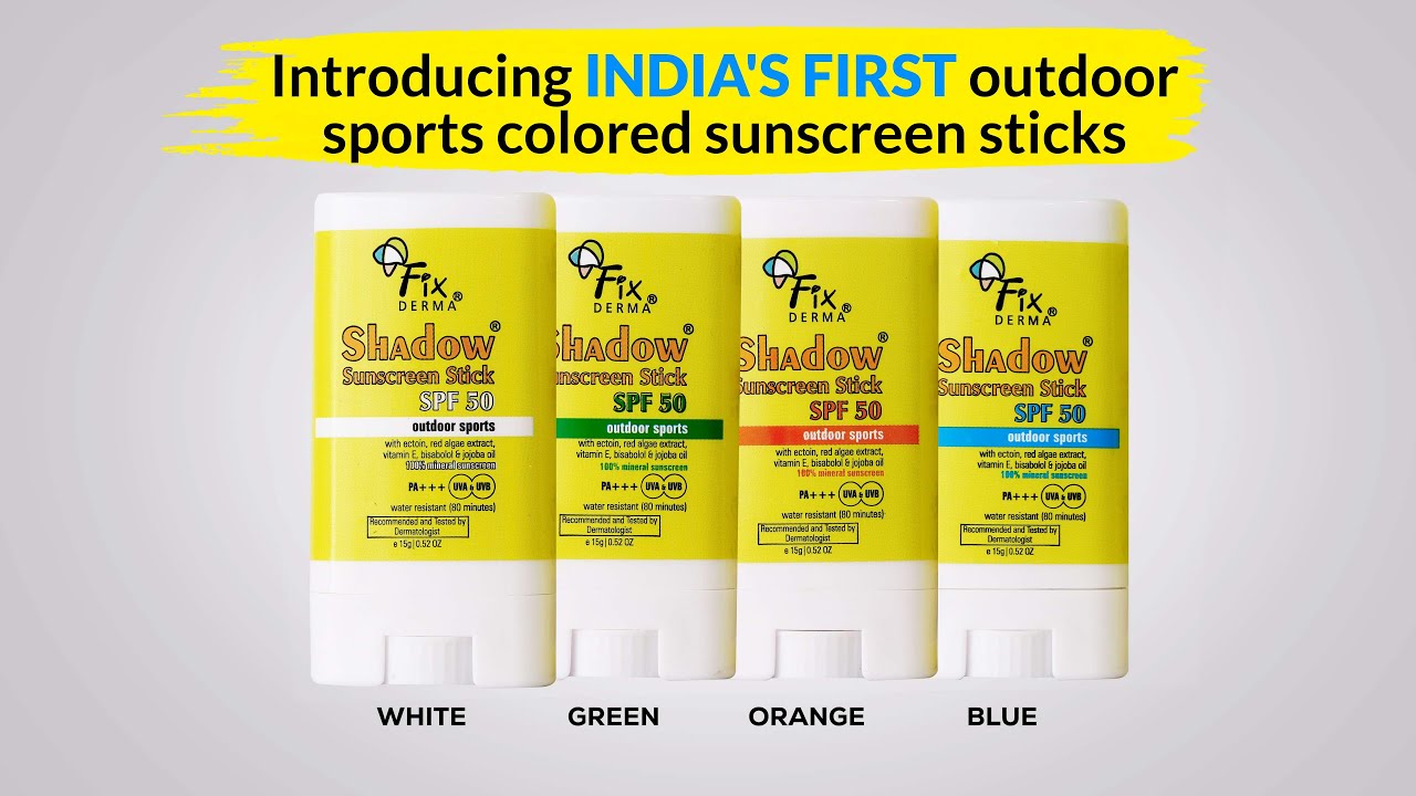 Fixderma Colored Sunscreen Sticks - YouTube