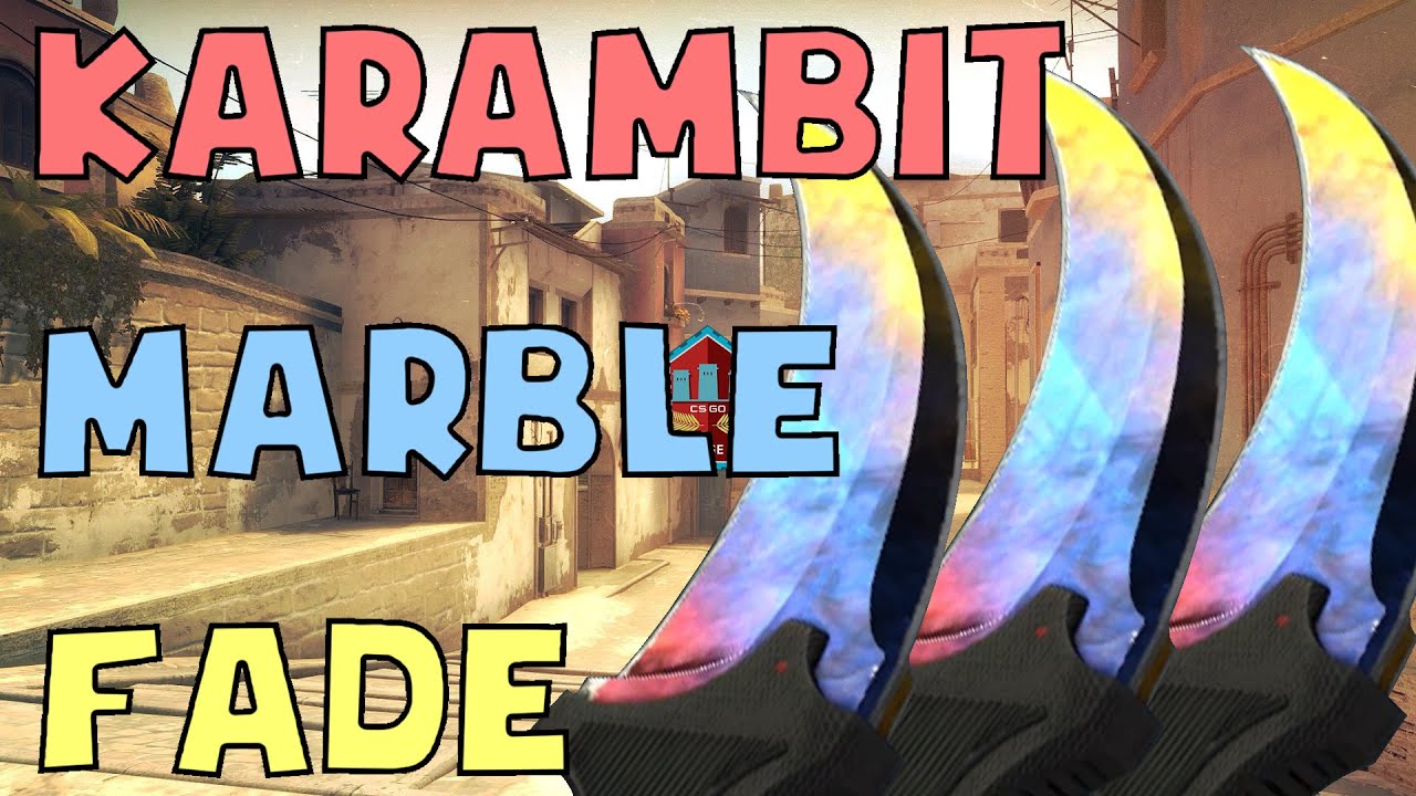 CS:GO Karambit Marble Fade Blue dominant SHOWCASE - YouTube