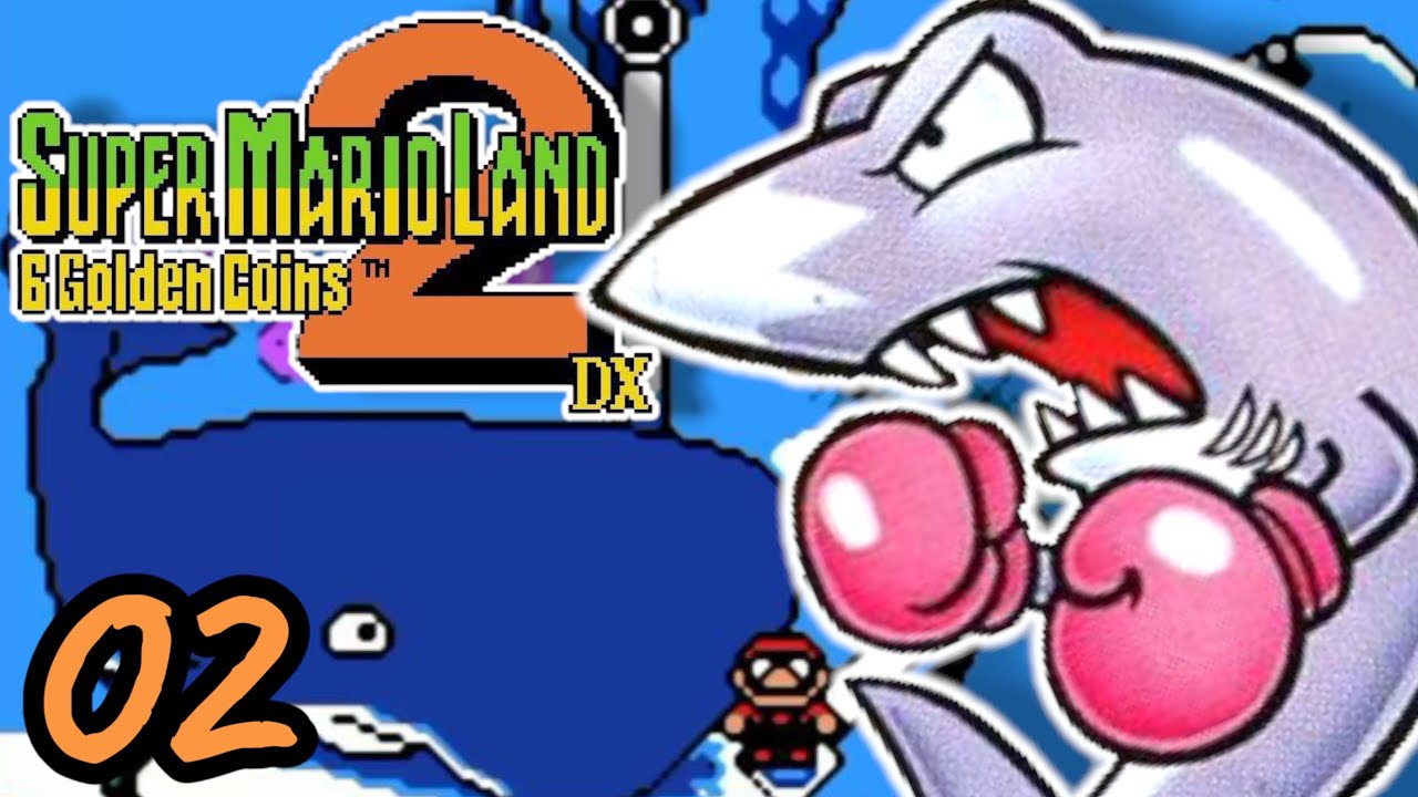 Super Mario Land 2 DX Gameplay Walkthrough #02 | TURTLE ZONE 🦈 (No ...