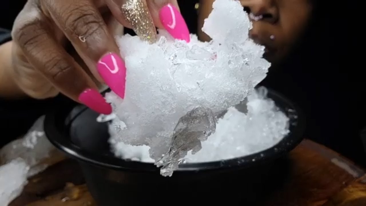 REFROZEN ICE BOTTLE FREEZER FROST | SHAVED ICE DROPS MELTY PELLET ICE # ...