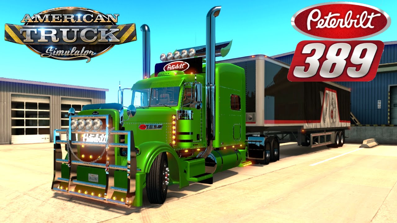 American Truck Simulator mod PETERBILT 389 MODIFIED - YouTube