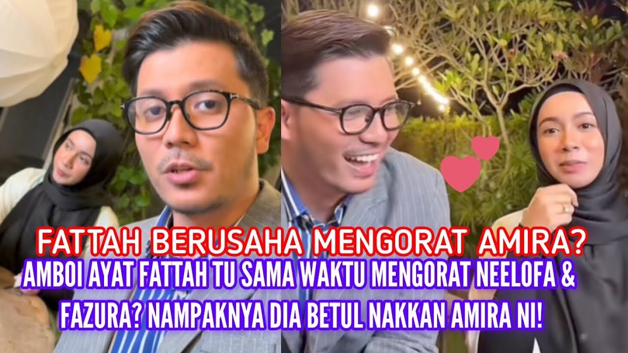 LIVE FATTAH CUBA MENGORAT AMIRA OTHMAN? SWEETNYA SAMPAI BLUSHING AMIRA TU🤣💗🤲 - YouTube