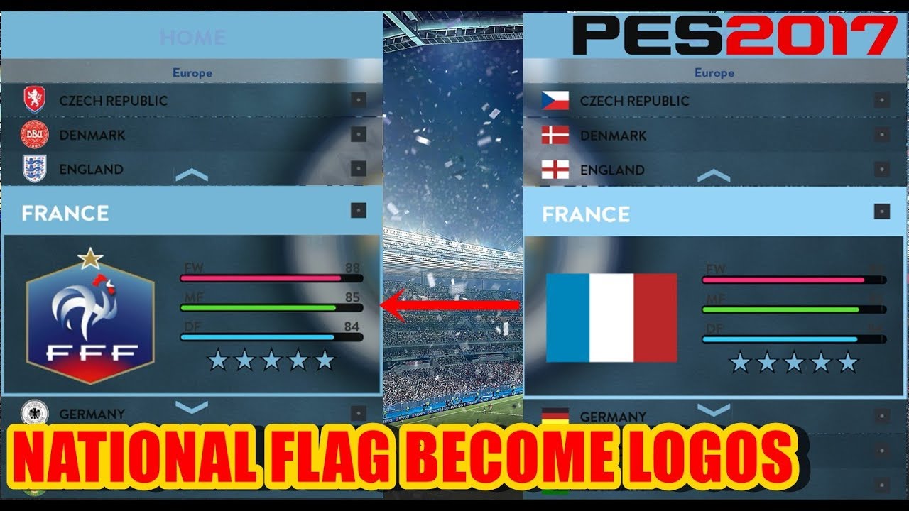 How To Add National Team Logos PES 2017 | TOTORIAL PES - YouTube