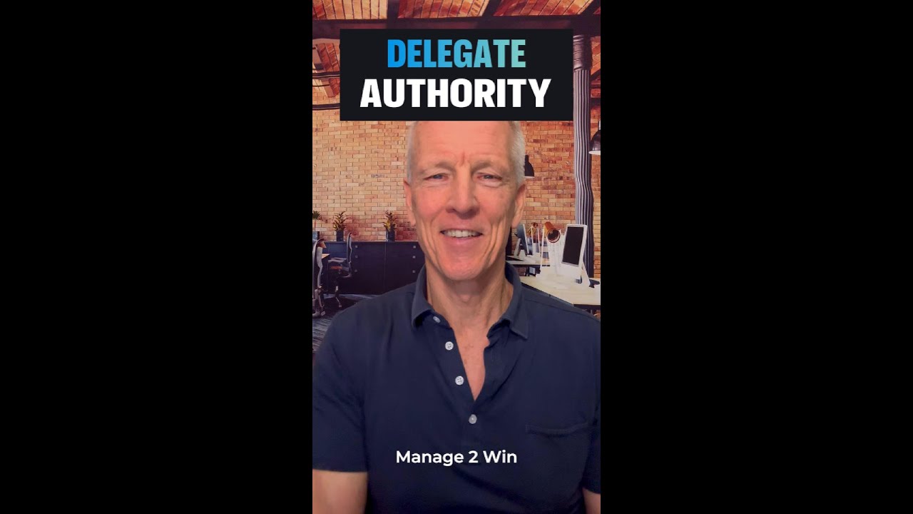 Delegate Authority! - YouTube