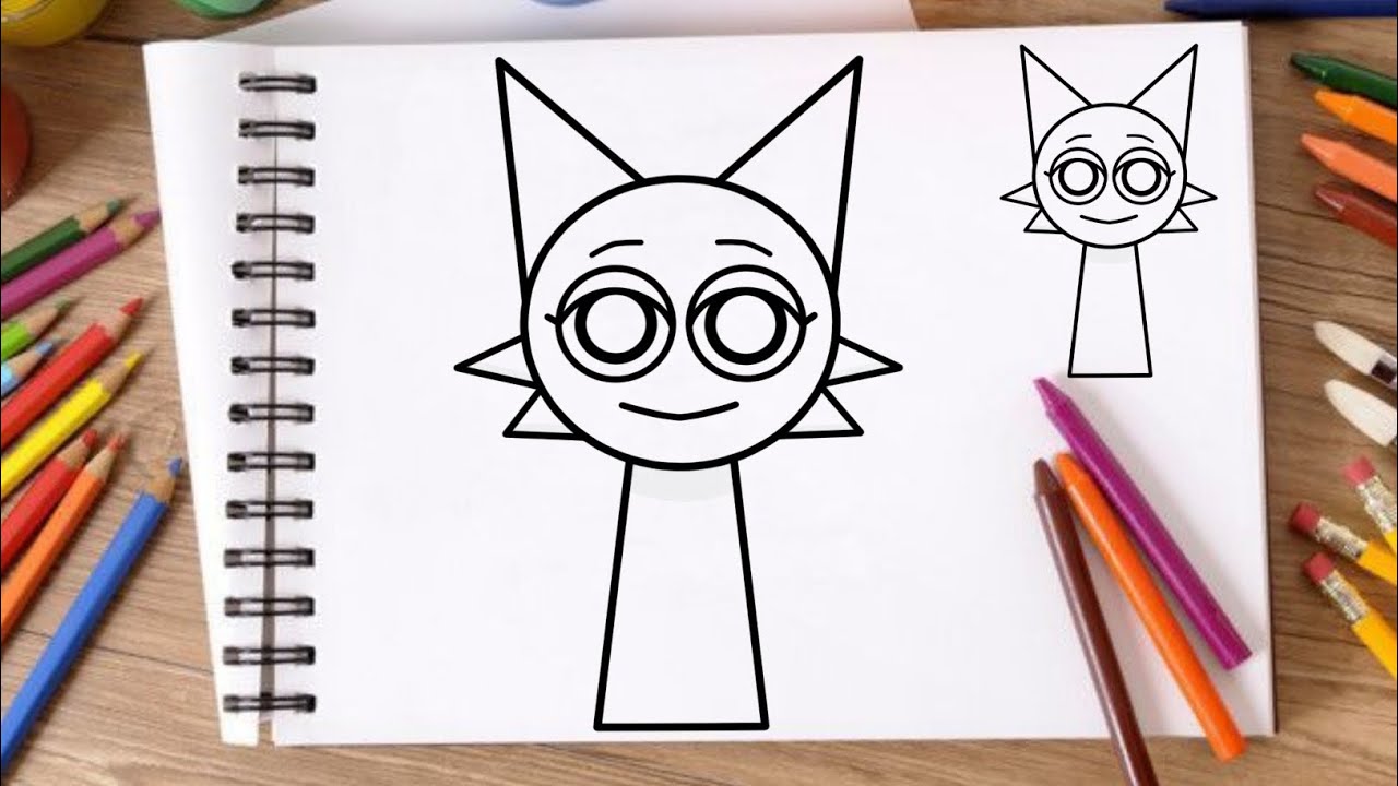 How to Draw Wenda SPRUNKI - Incredibox SPRUNKI - YouTube