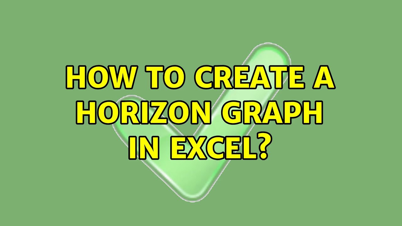 How to create a Horizon Graph in Excel? (2 Solutions!!) - YouTube