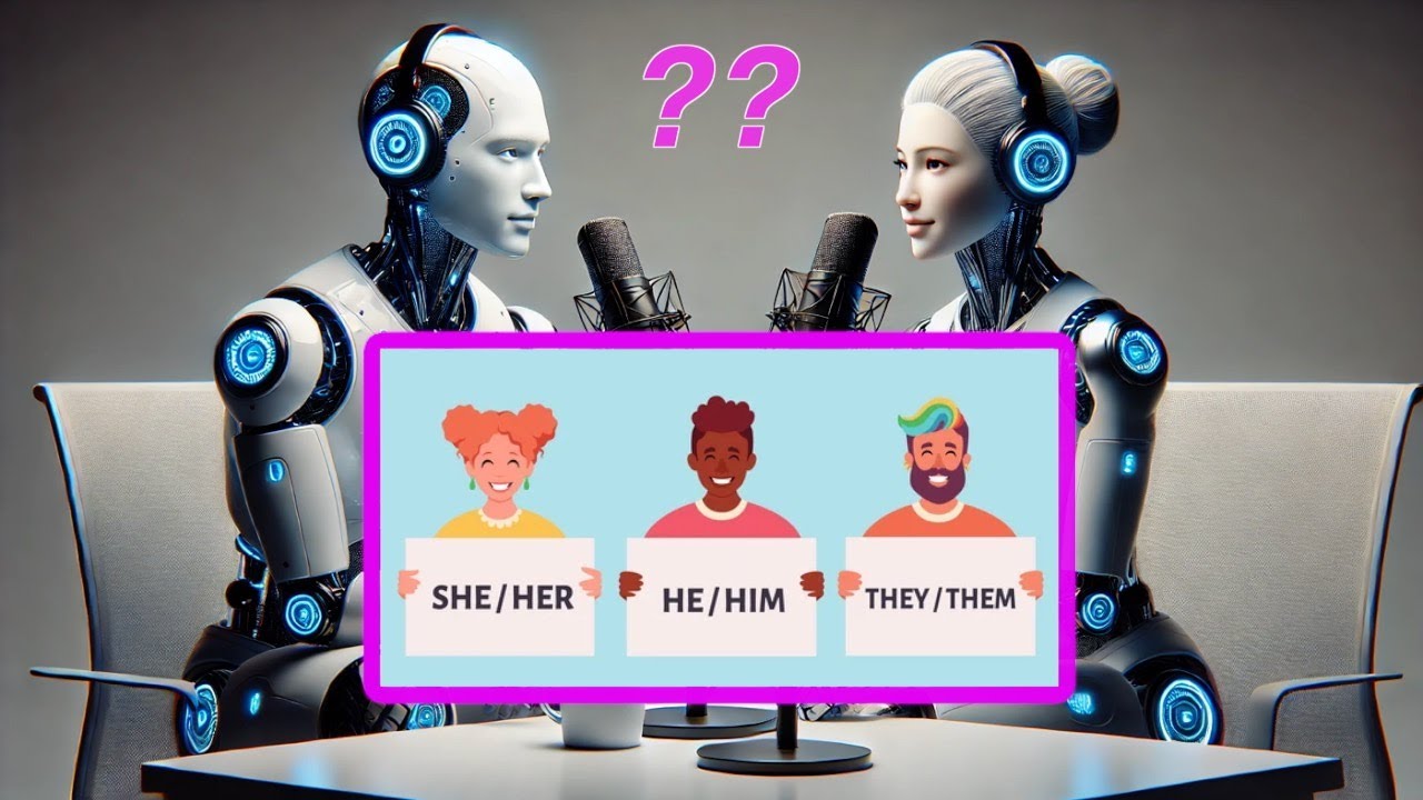 AI Podcast host comes out as non-binary to other AI host - YouTube