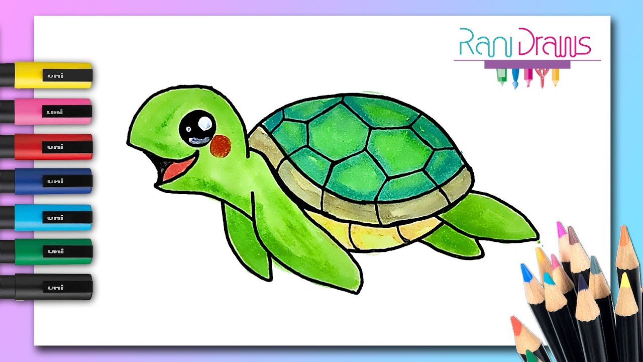 Tutorial De Dibujo De Tortuga Marina 1.100+ Tortuga Para Colorear
