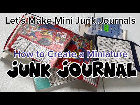 Miniature Junk Journals Tutorial - YouTube