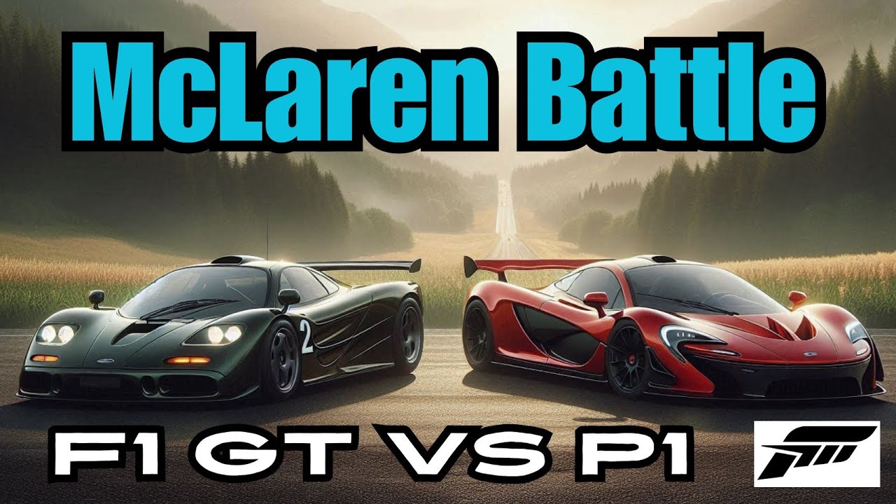 Like father, like son McLaren F1 GTR vs McLaren P1 GTR on track (Forza ...