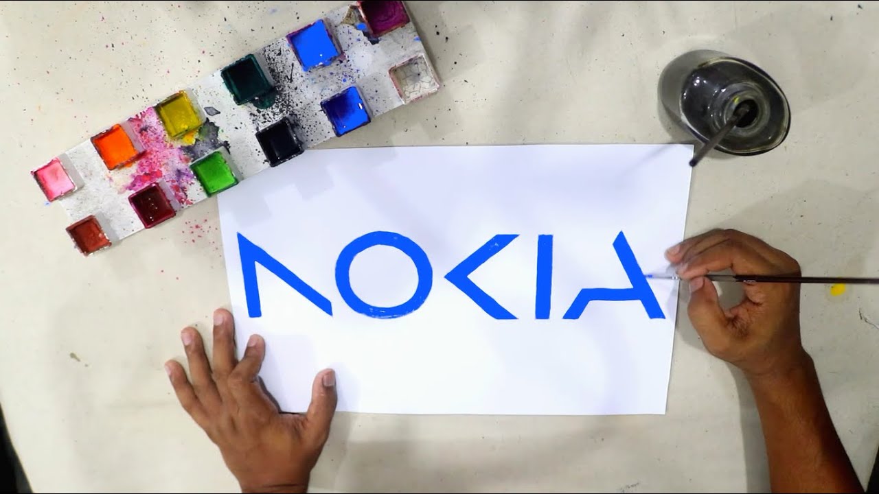 How to draw the Nokia logo - YouTube