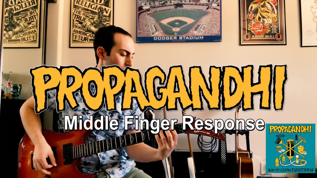 Propagandhi - Middle Finger Response (guitar cover) - YouTube