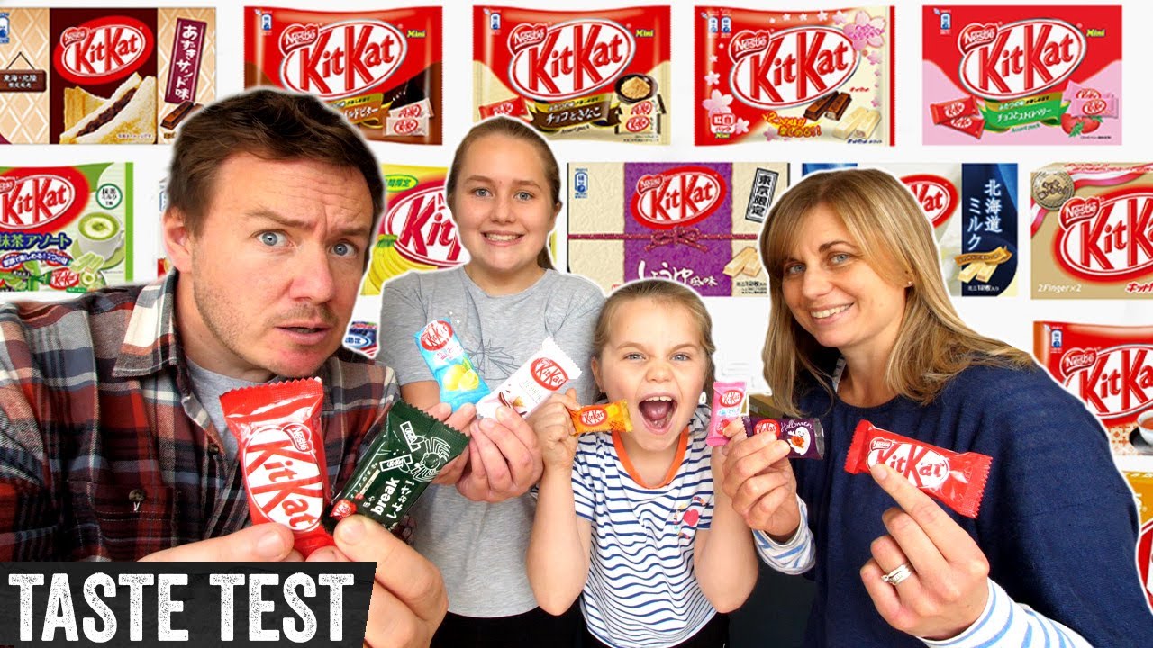 Japanese Kit Kat Taste Test - YouTube