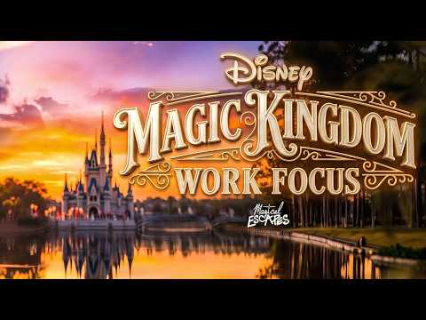 Magic Kingdom at Sunset | Music & Ambience for Focus, Work & Study