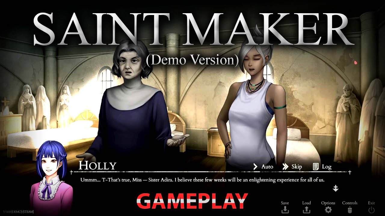 Saint Maker(Demo) - Visual Novel Horror Game(GAMEPLAY) - YouTube