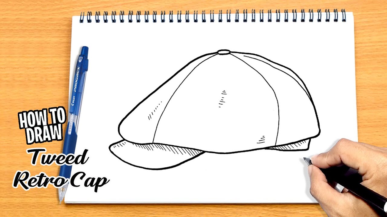 How to draw Tweed Retro Cap - YouTube