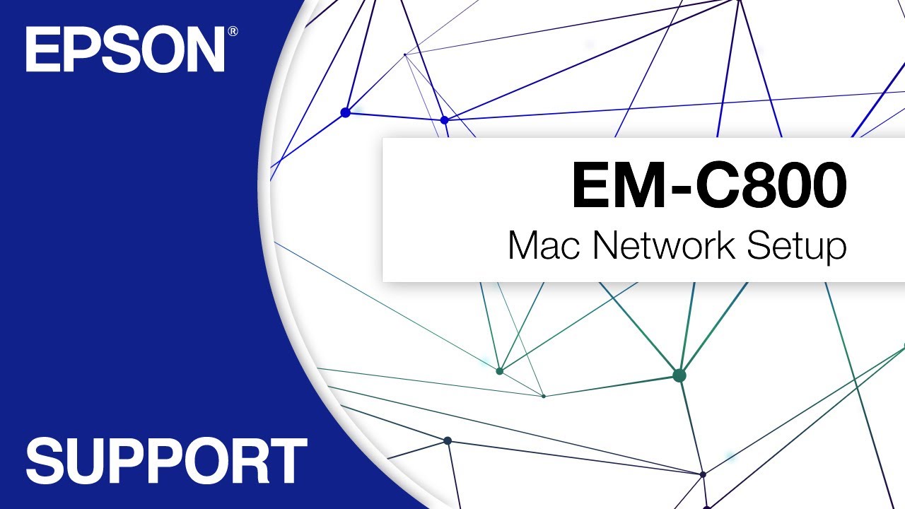 WorkForce Pro EM-C800 | Mac Network Setup - YouTube