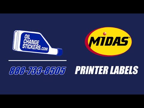 Midas Printer Labels - YouTube