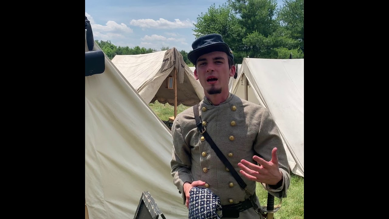 Civil War Haversack and Bedroll Demonstration - YouTube