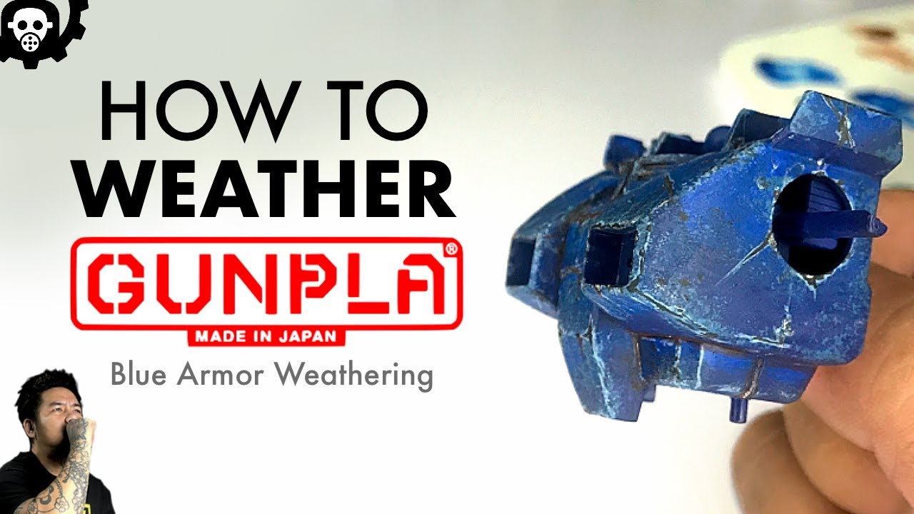 How to Weather Gunpla | Weathering Blue Gundam Armor | Vallejo Mecha ...