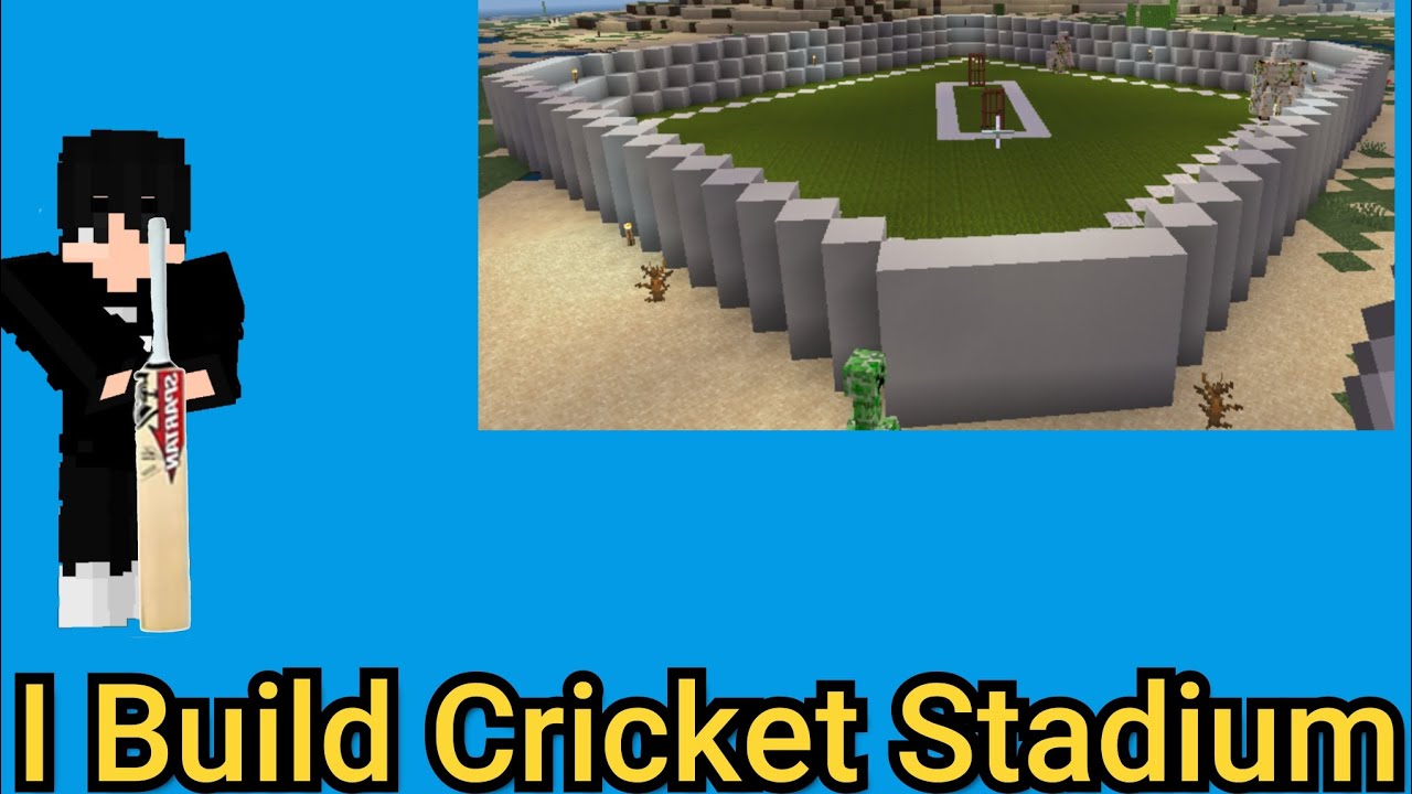 I Build Cricket Stadium in Minecraft - YouTube