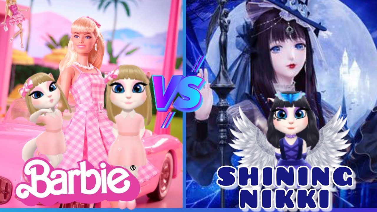 My talking angela 2 || Barbie vs Shining nikki || makeover gameplay ...
