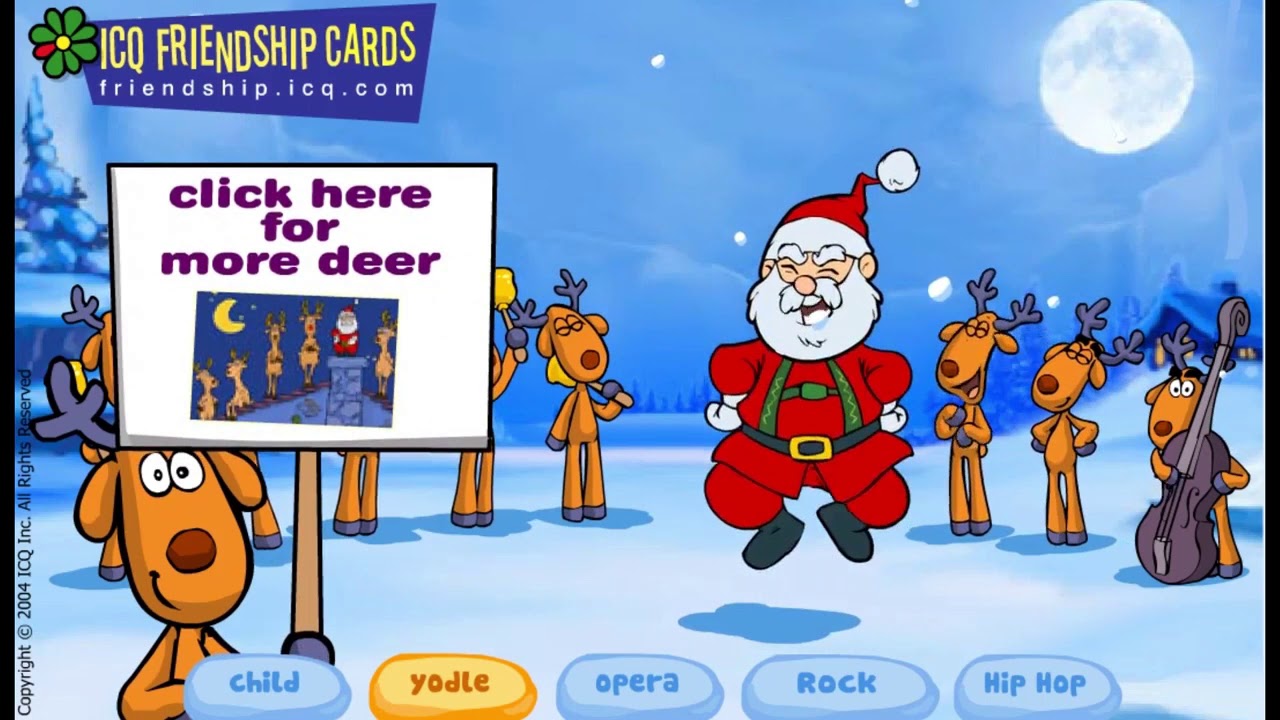 ICQ Friendship Cards Santa - YouTube