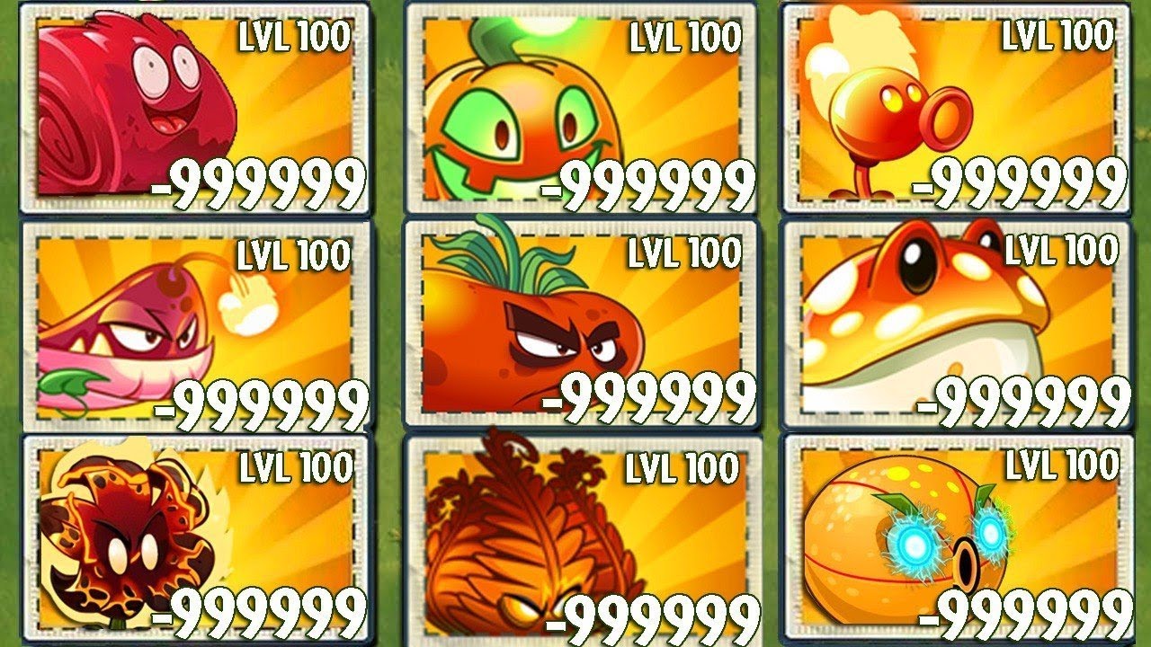 Tournament 30 Plants RED & ORANGE - Who Will Win? - PvZ 2 Plant vs ...