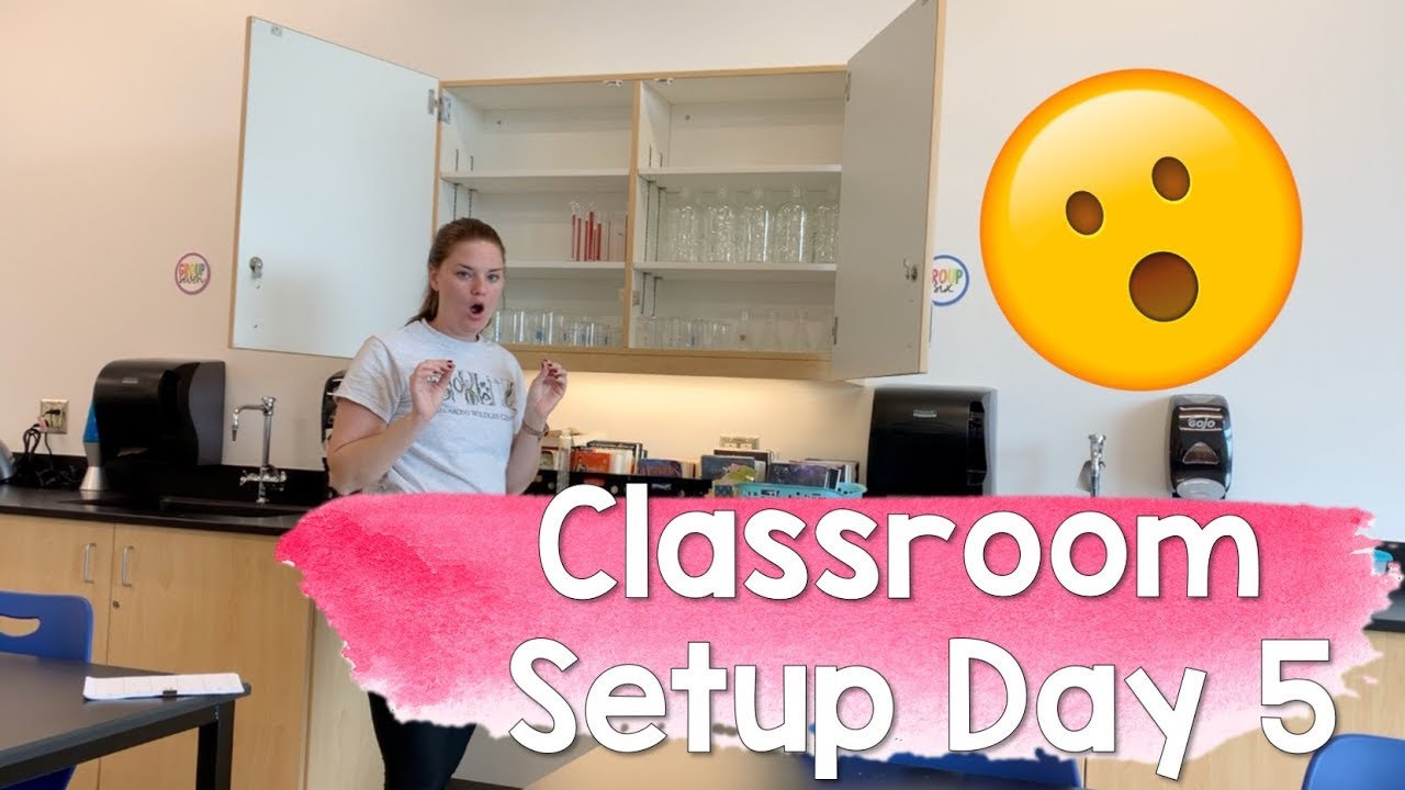 Classroom Setup Day 5 | High School Teacher Vlog | Lateral Entry - YouTube