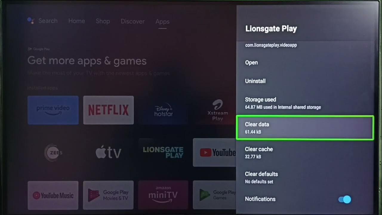 TCL Android TV : How to Clear App Data and Cache - YouTube